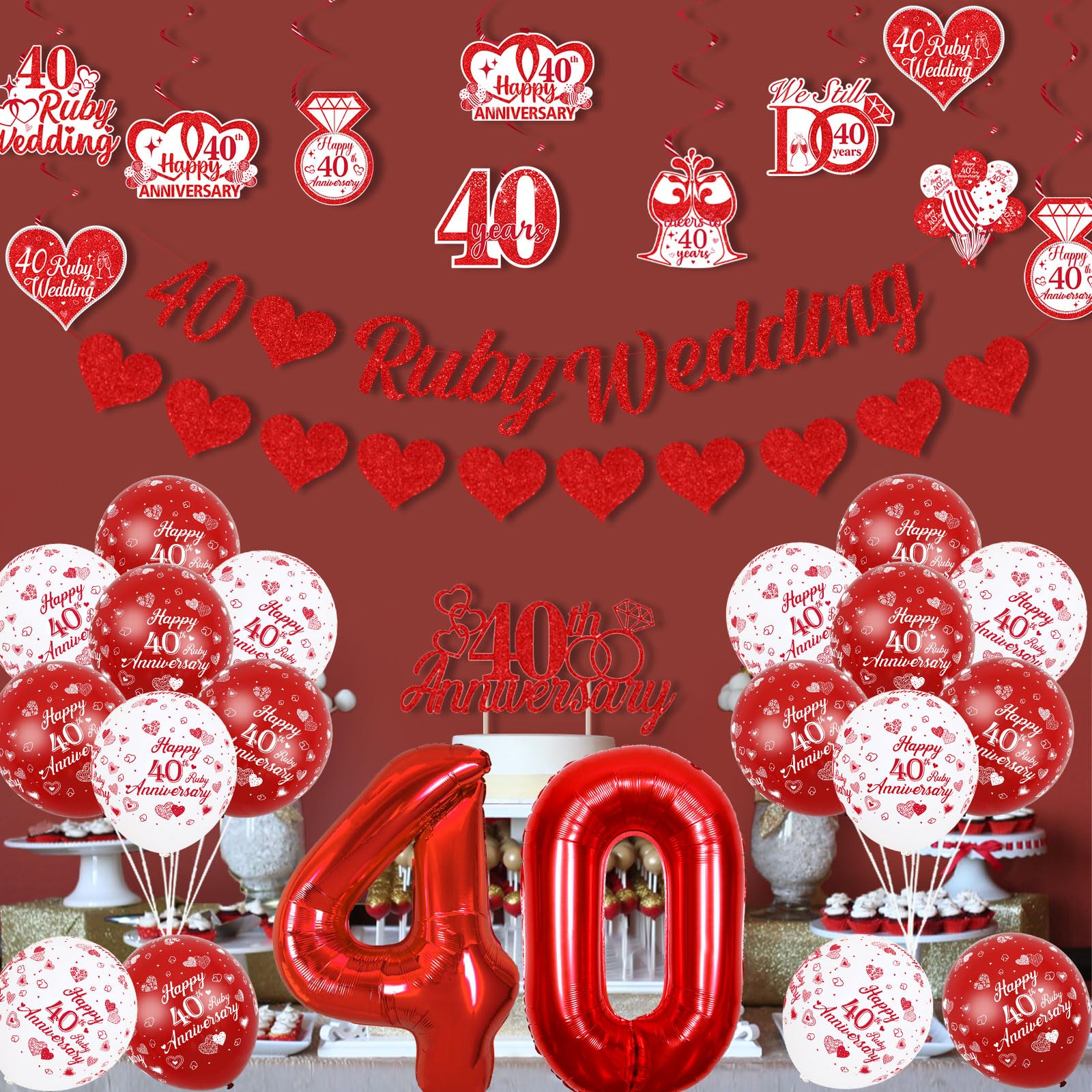 40 Th Anniversary Party Ideas 40th Anniversary Party Ideas Shop Ruby