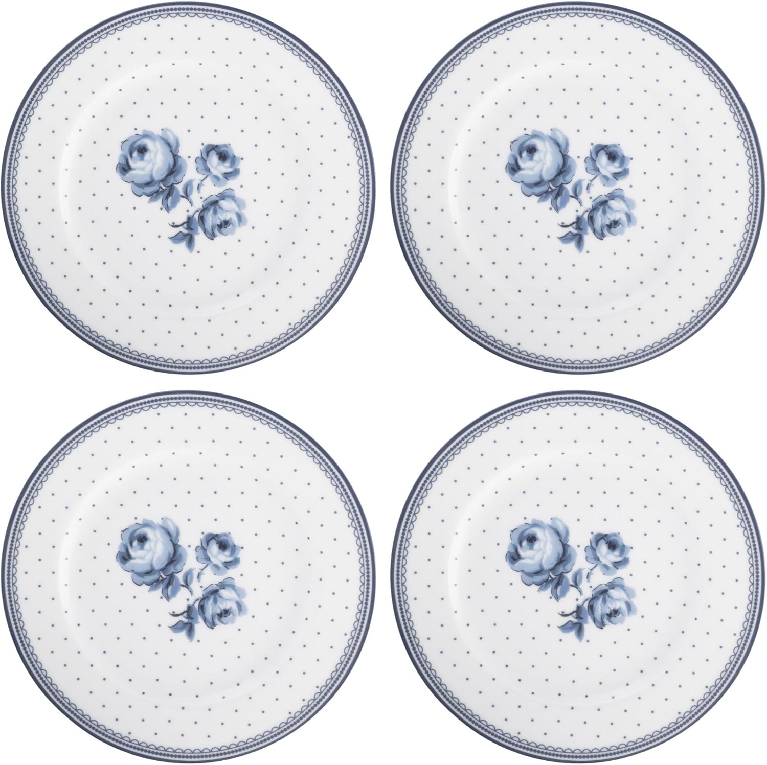 Creative Tops Katie Alice Vintage Indigo Floral Porcelain Side Plates ...