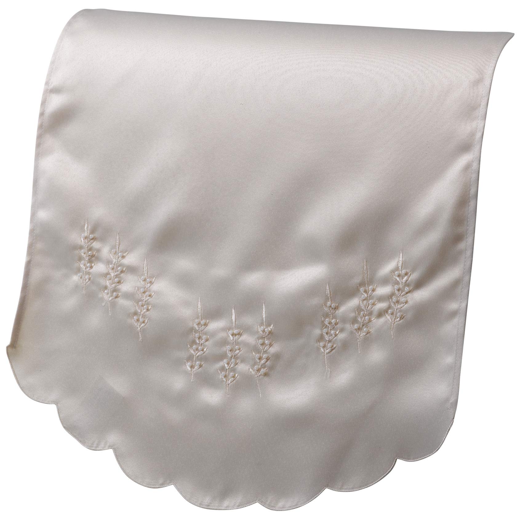 Classic Home Store Traditional Fern Chair Back Embroidered Floral ...