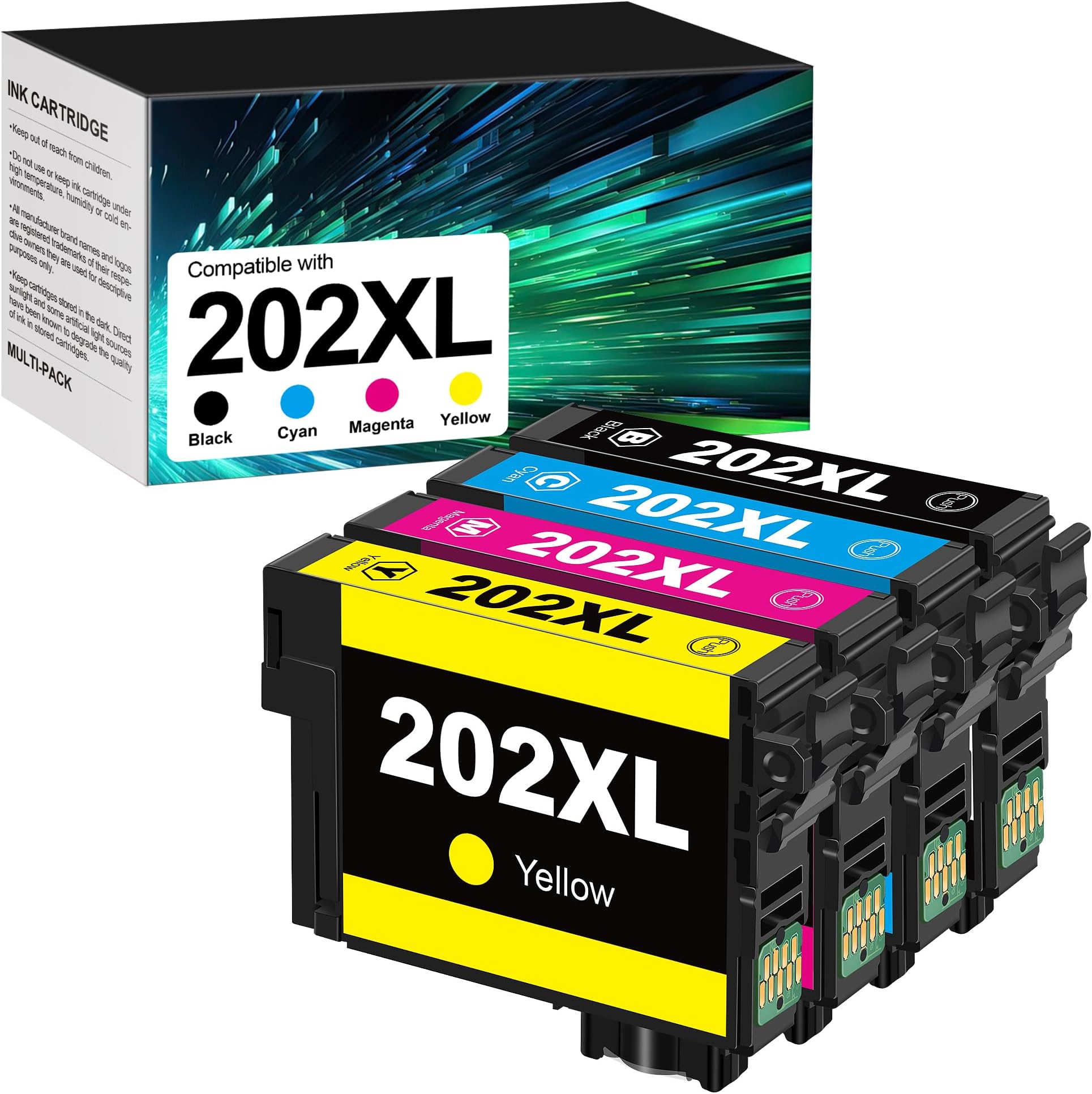 Amazon.com: 202XL Remanufactured Ink Cartridges Replacement for Epson ...