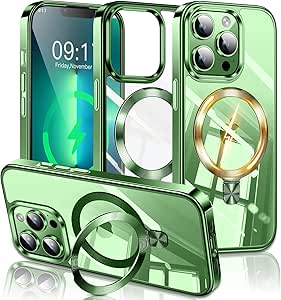 Amazon.com: ESTPEAK Funda para iPhone 13 Pro Max con anillo magnético invisible, compatible con ...