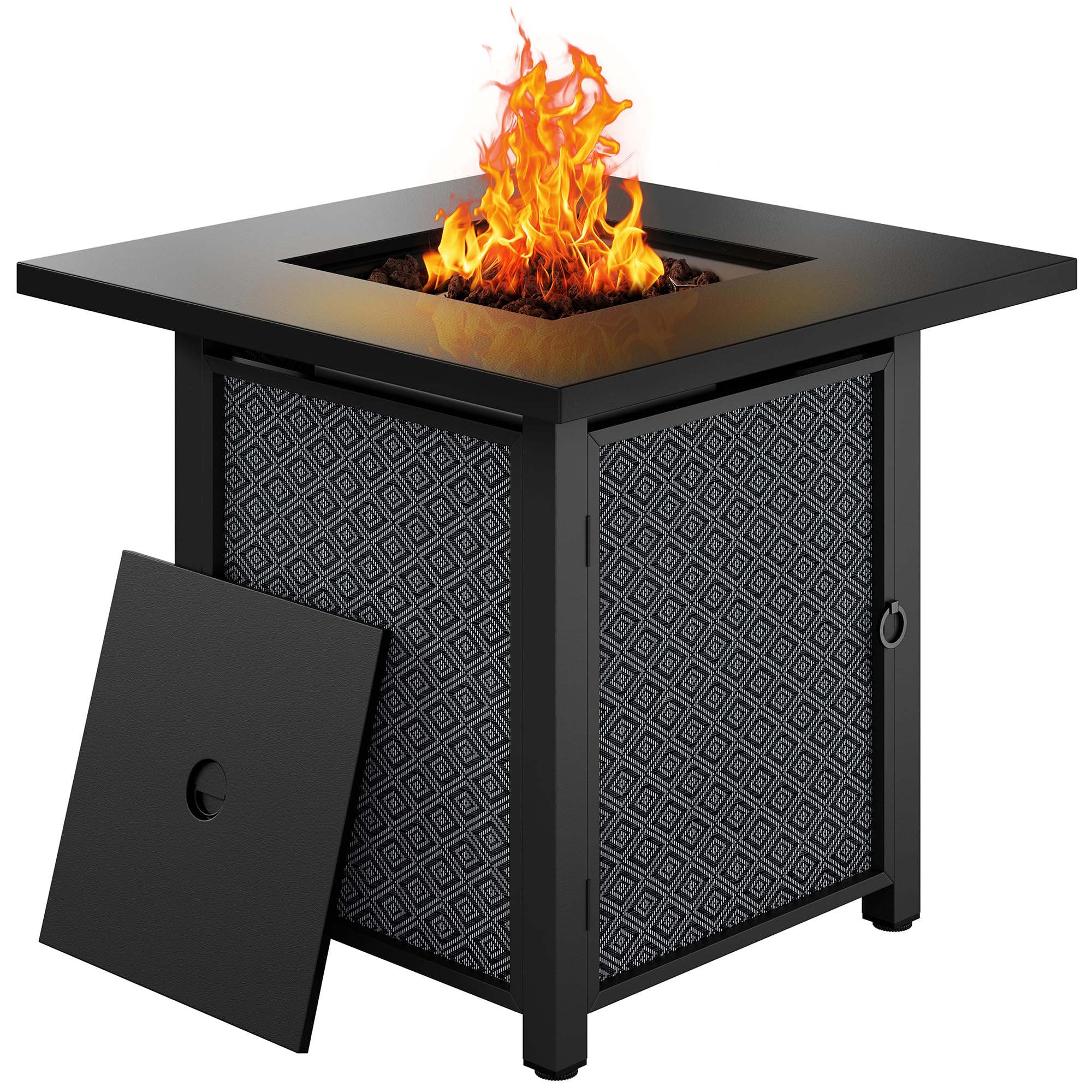 Snapklik.com : JAMFLY 28 Inch Propane Fire Pit Table, Outdoor Gas Fire ...