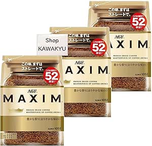 Amazon | AGF マキシム 105g コーヒー (3個セット, コーヒー) | ノーブランド品 | インスタント・スティック 通販