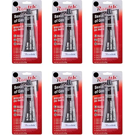 Amazon.com: Silicone Gasket Maker 6 Pack High Temperature RTV 3.53 Oz ...