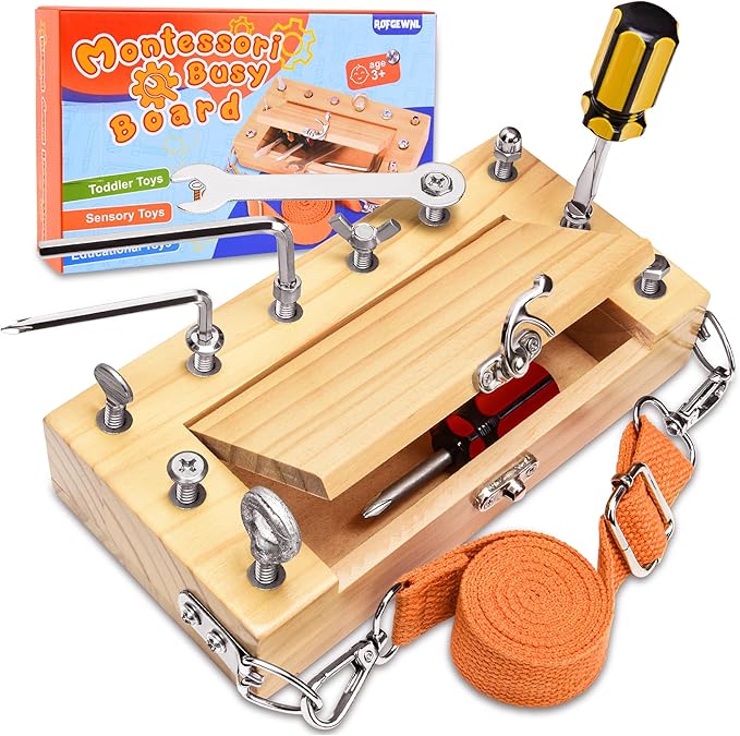 Amazon.com: ROFGEWNL Montessori Screwdriver Board Set - Sensory ...