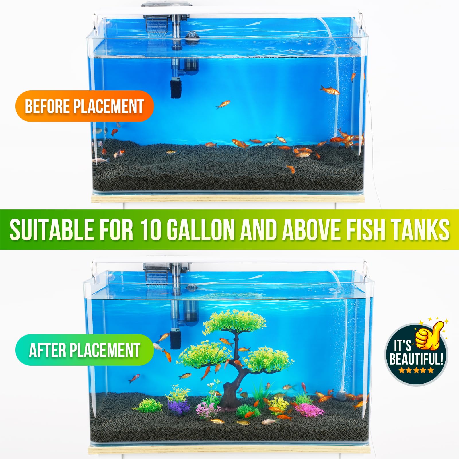 Large Plastic Fish Tanks Aquarium Pool Pond, With Transparent Clear