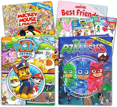 Amazon.com: Disney Look and Find Books Set for Kids 2-4 Toddlers -- 5 ...