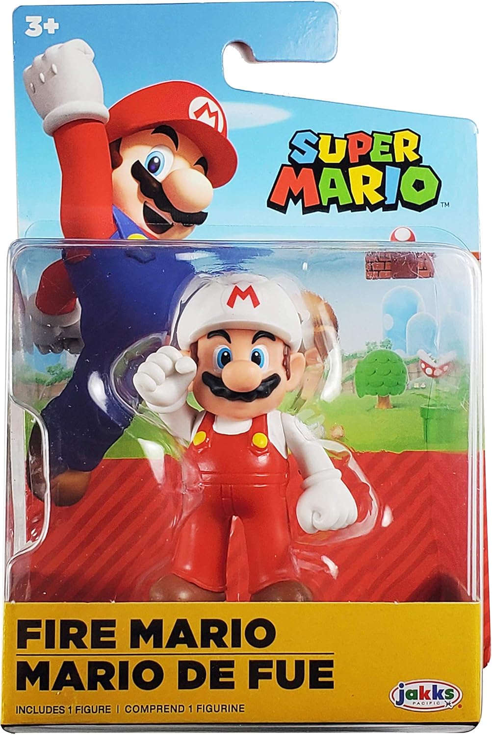 Super Mario Bros. Fire Mario 2.5” Figure by Jakks Pacific : Amazon.co ...