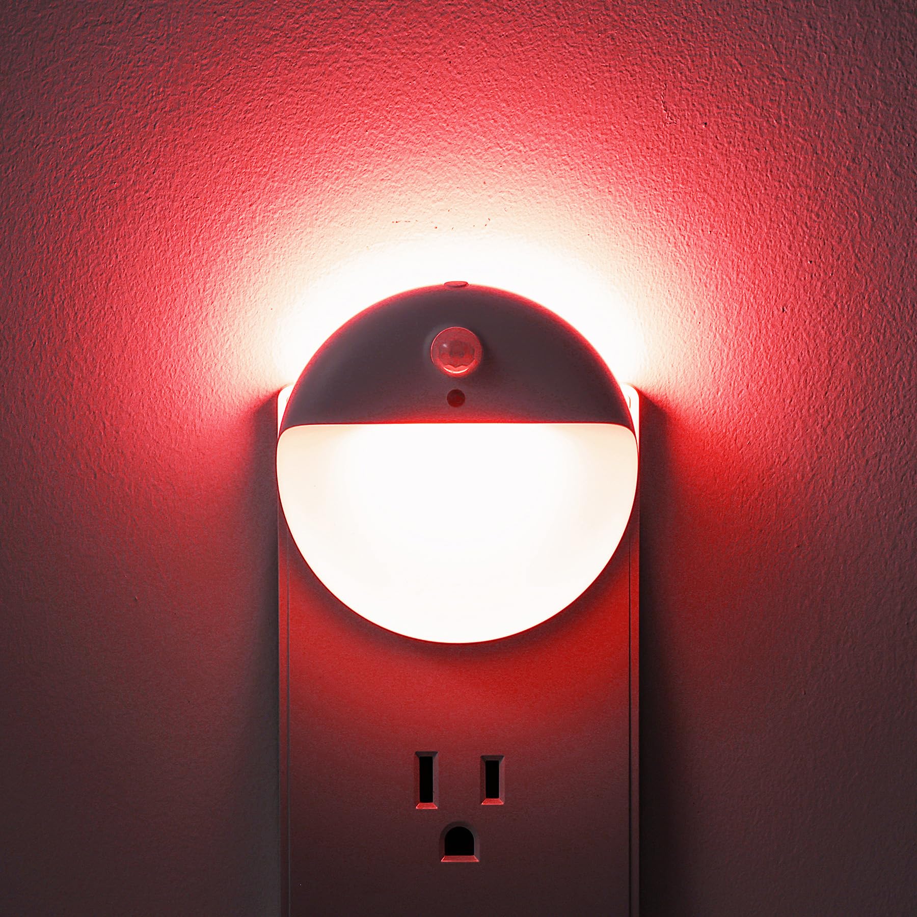 YUNLEX 2 Pack Plug in Night Light with Motion Sensor and Dusk to Dawn ...