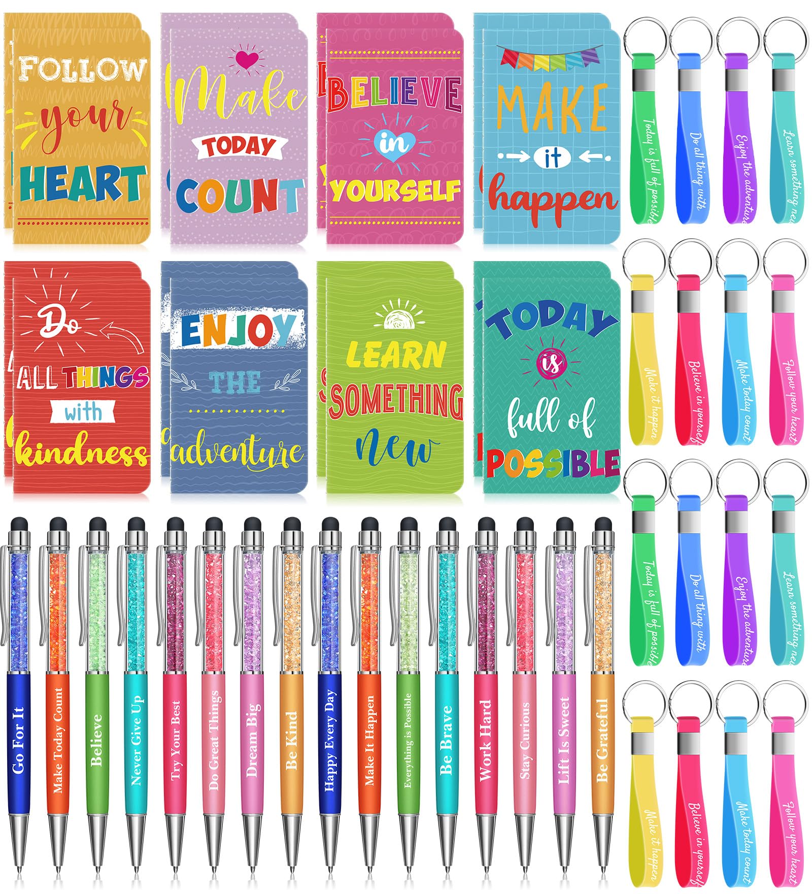 Snapklik.com : 48 Pcs Inspirational Gifts Bulk VBS Notepads 3 X 5 Inch ...