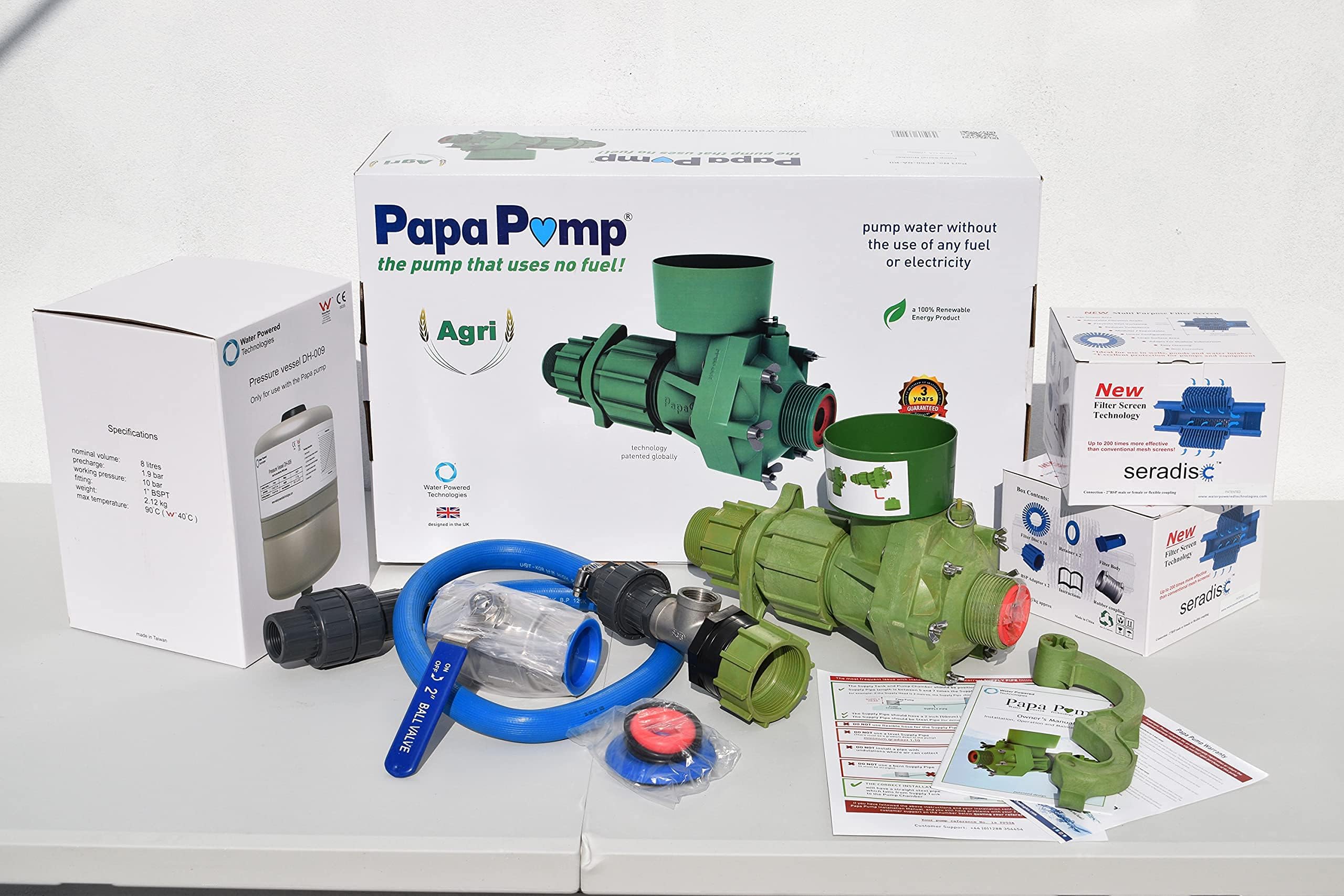Amazon.com: Papa Pump Kit - The pump that uses no fuel - Water Powered ...