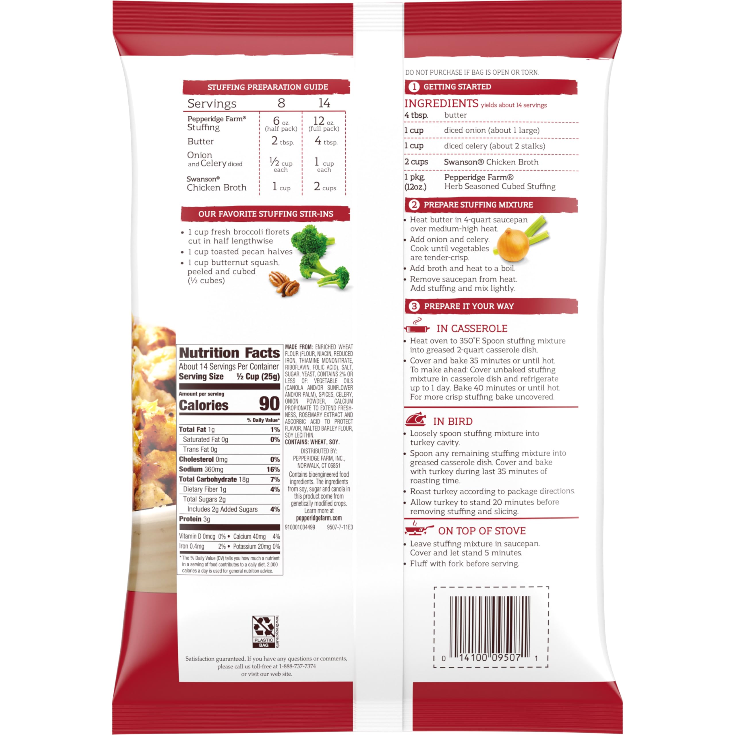 Snapklik.com : Pepperidge Farm Herb Seasoned Cubed Stuffing