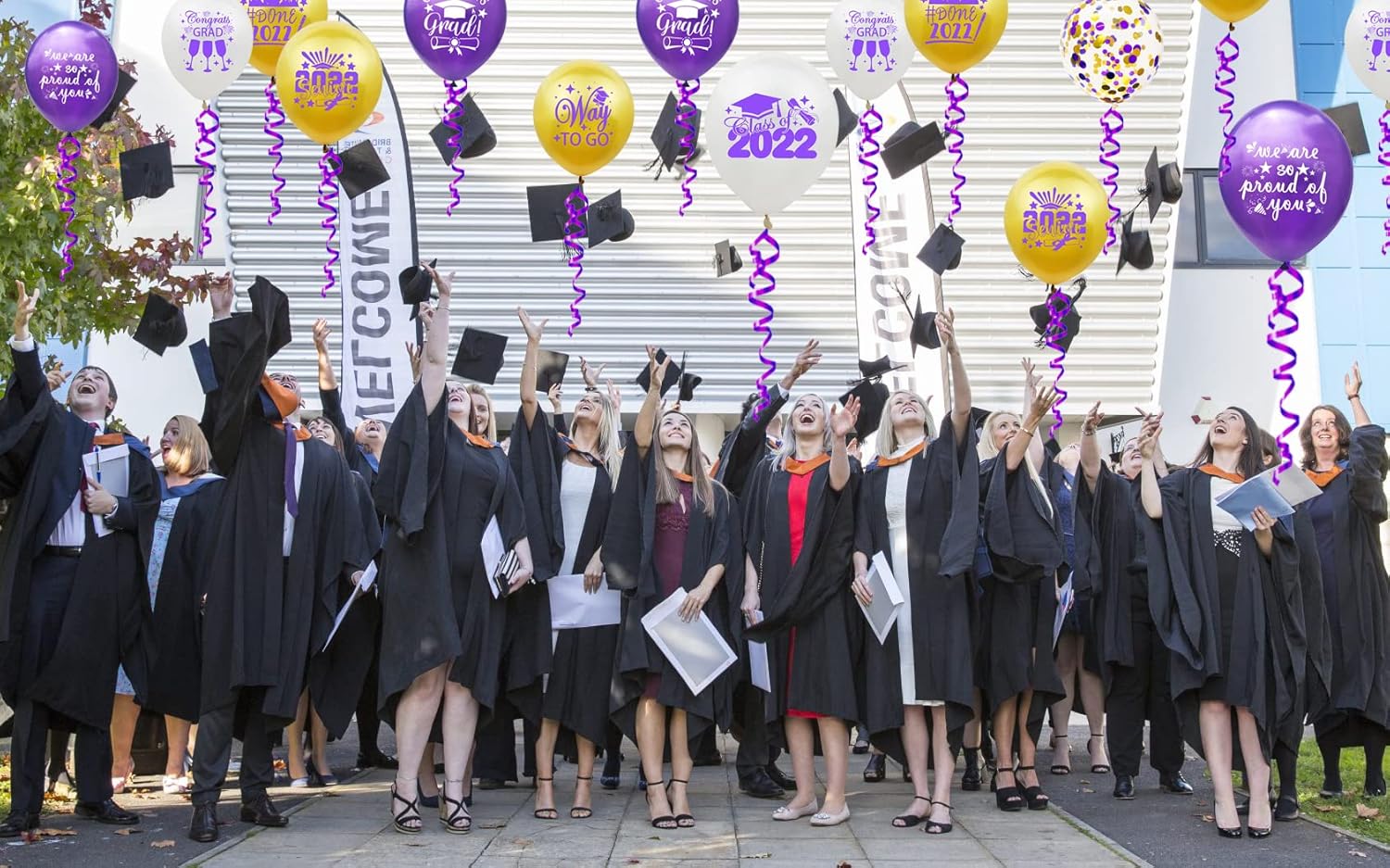 Buy Graduation Balloons 2022 Purple and Gold, Graduation Party ...