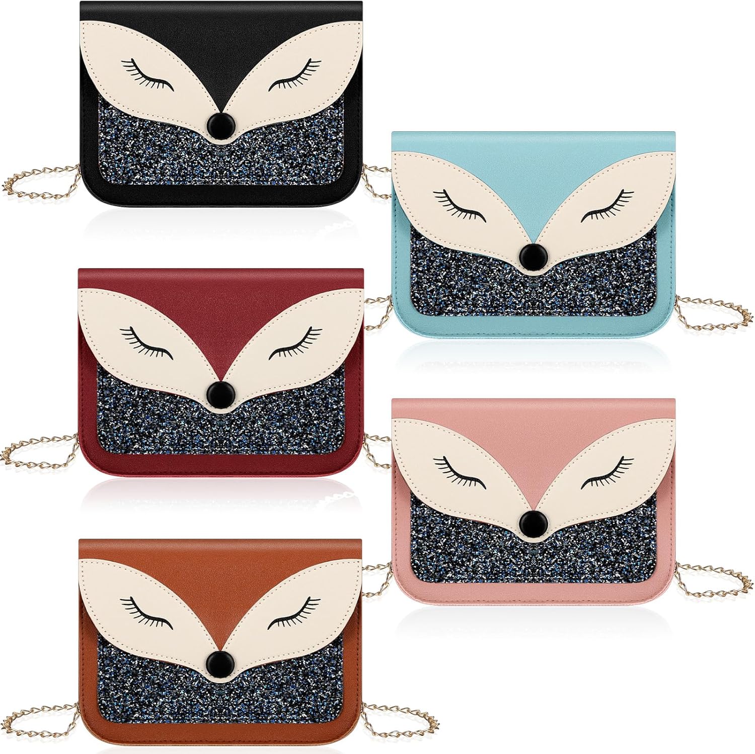 Amazon.com: Paterr 5 Pcs Little Girls Purses Kids Crossbody Purses ...