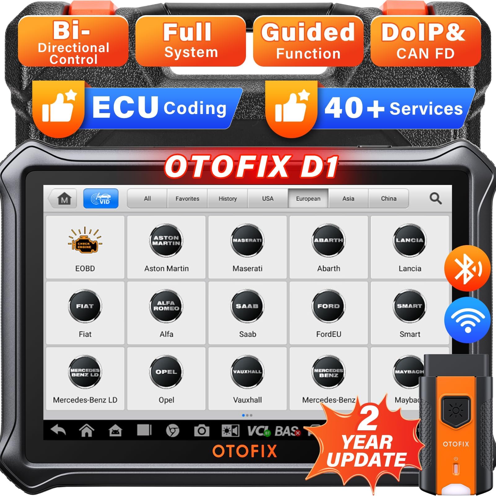 Amazon.com: OTOFIX D1 ECU Coding Diagnostic Scanner for Car [ 2-Year ...