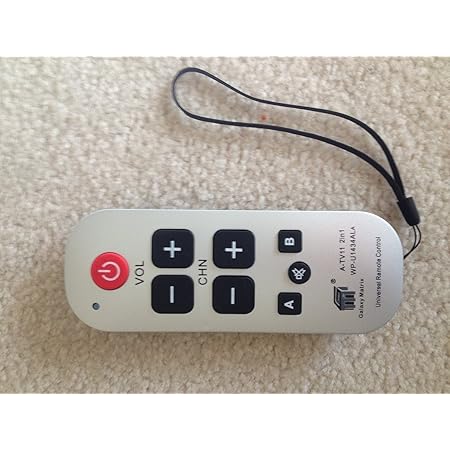 Amazon.com: Universal Big Button TV Remote - DT-R08B EasyMote | Backlit ...