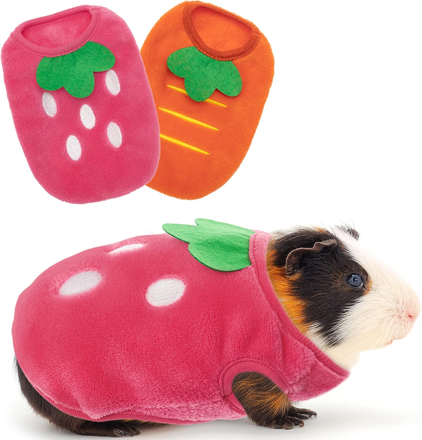 Amazon.com : IPRAVOCI Guinea Pig Clothes - Cute Fleece Warm Pet Outfits ...