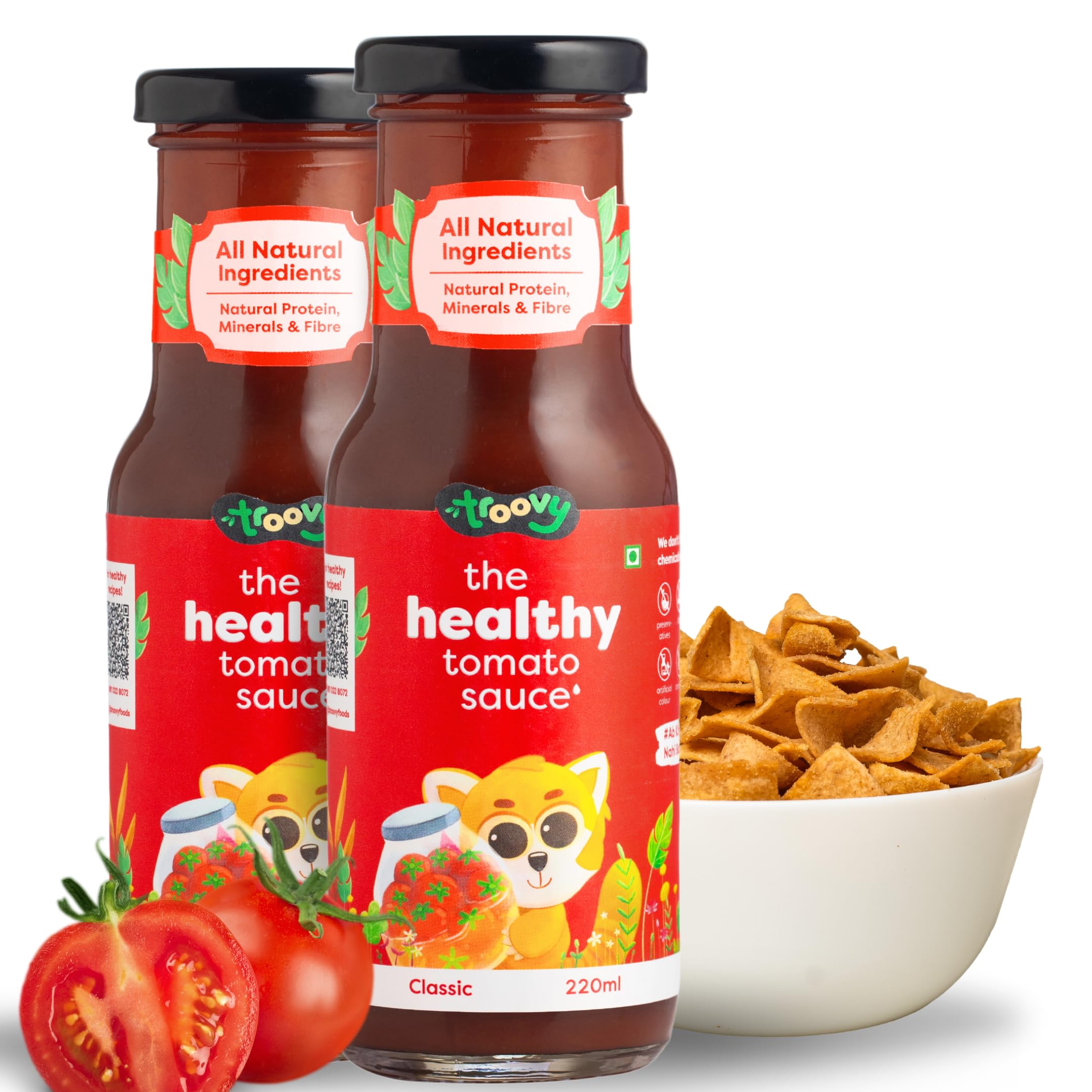 Troovy Healthy Sauce Dip Spread (2 Tomato) | 100% Chemical Free | No ...