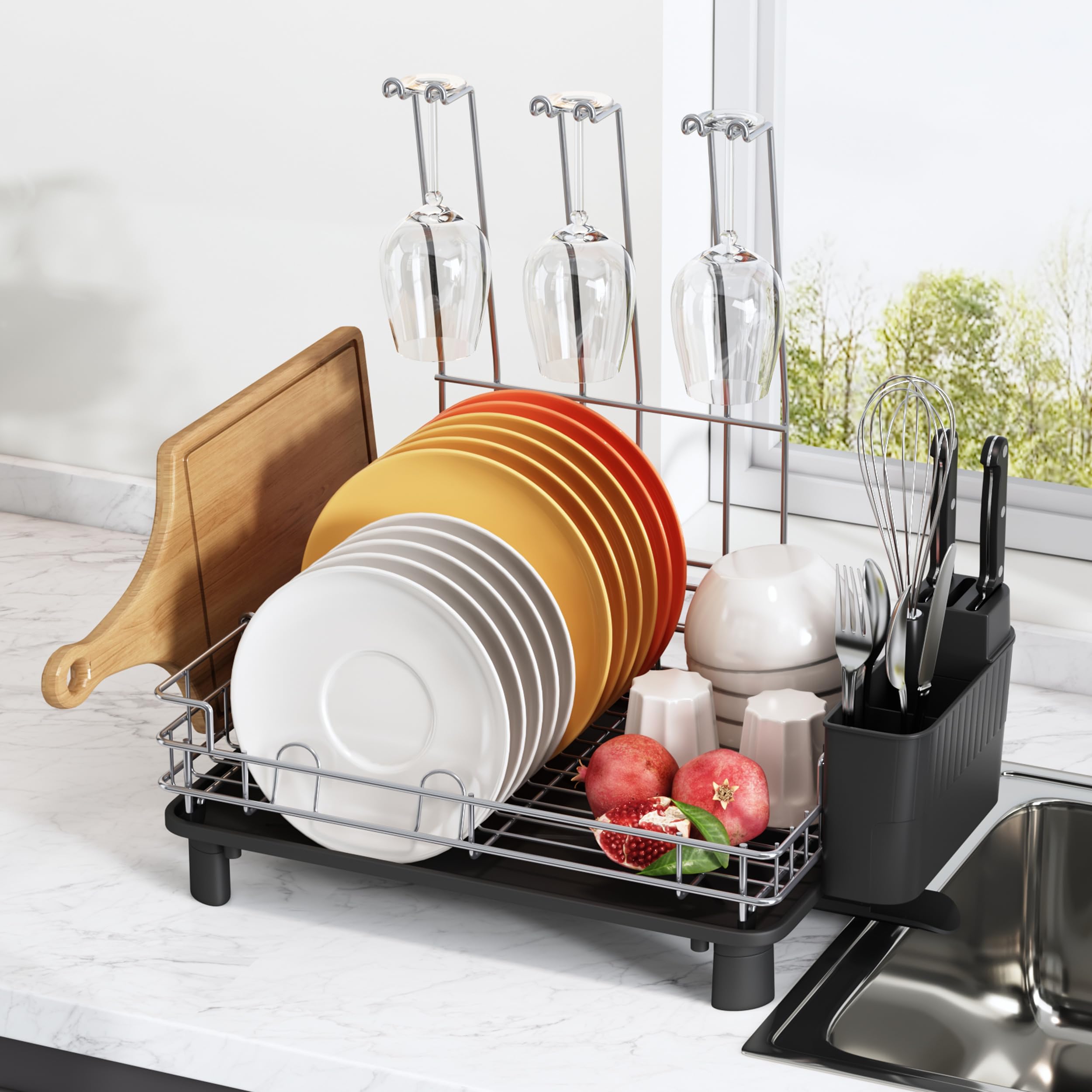 Snapklik.com : Romision Dish Drying Rack For Kitchen Counter, Dish ...