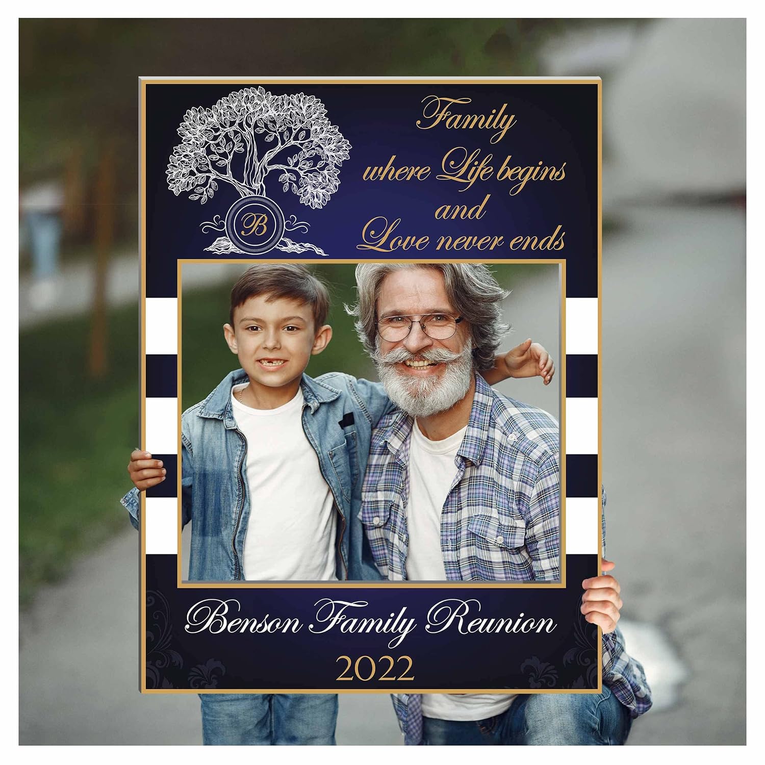 Amazon.com: Custom Photo Booth Props for Family Gathering, Family ...