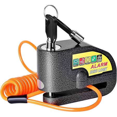 Amazon.com: Xena (XX10-Y Disc-Lock Alarm for Motorcycle, Yellow, Steel ...