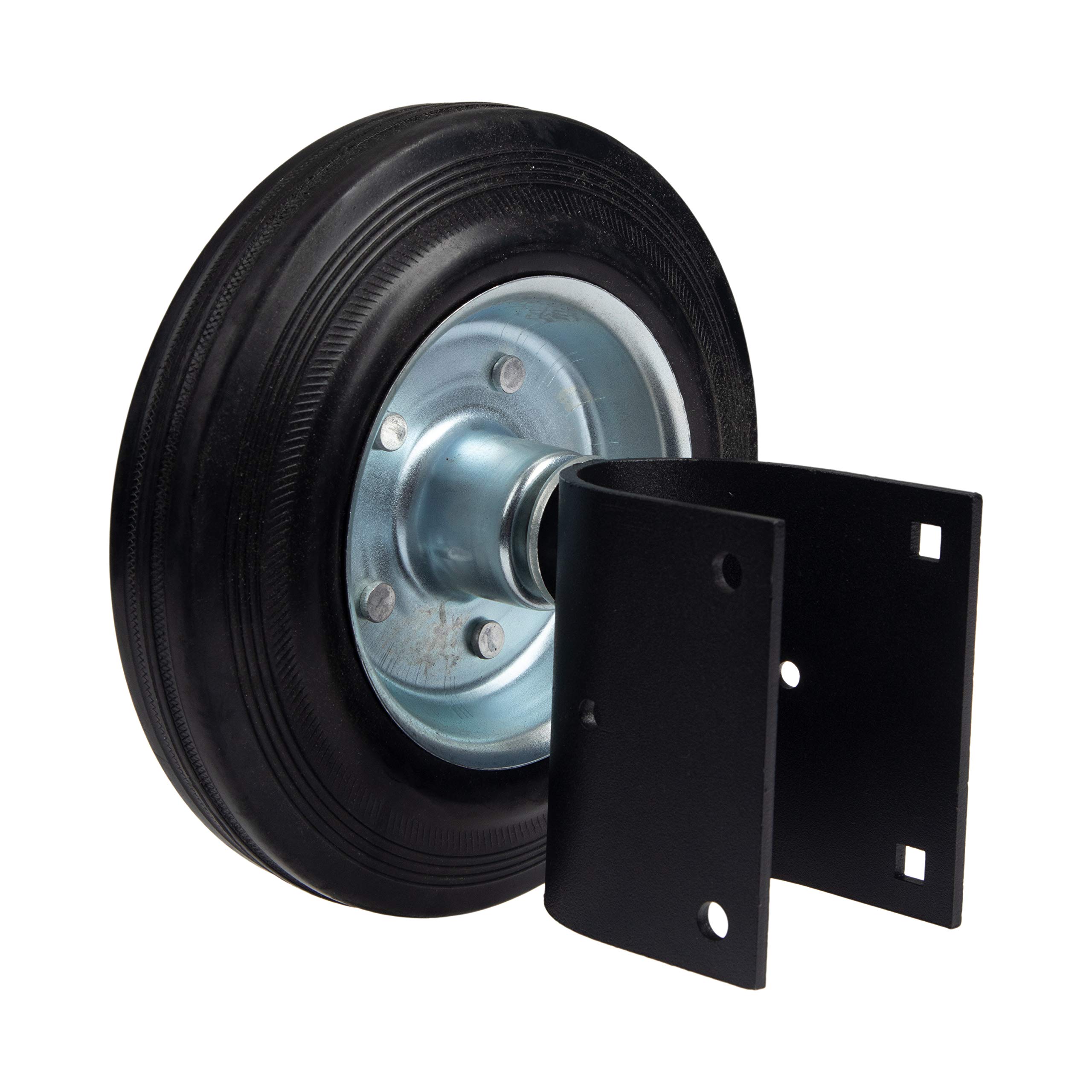Buy Iron Forge Tools 6 Inch Hard Rubber Side Rolling Gate Wheel - Heavy ...