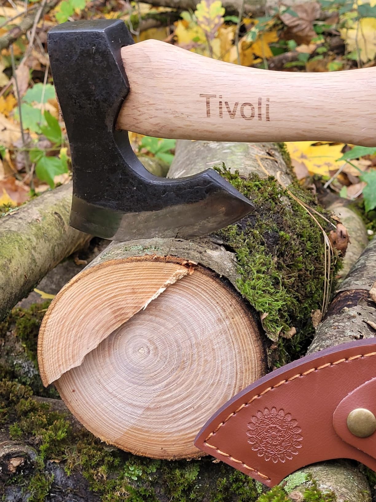 TIVOLI Beil Axt Scharfe Survival Axt,38cm Hochwertige Outdoor Axt für ...