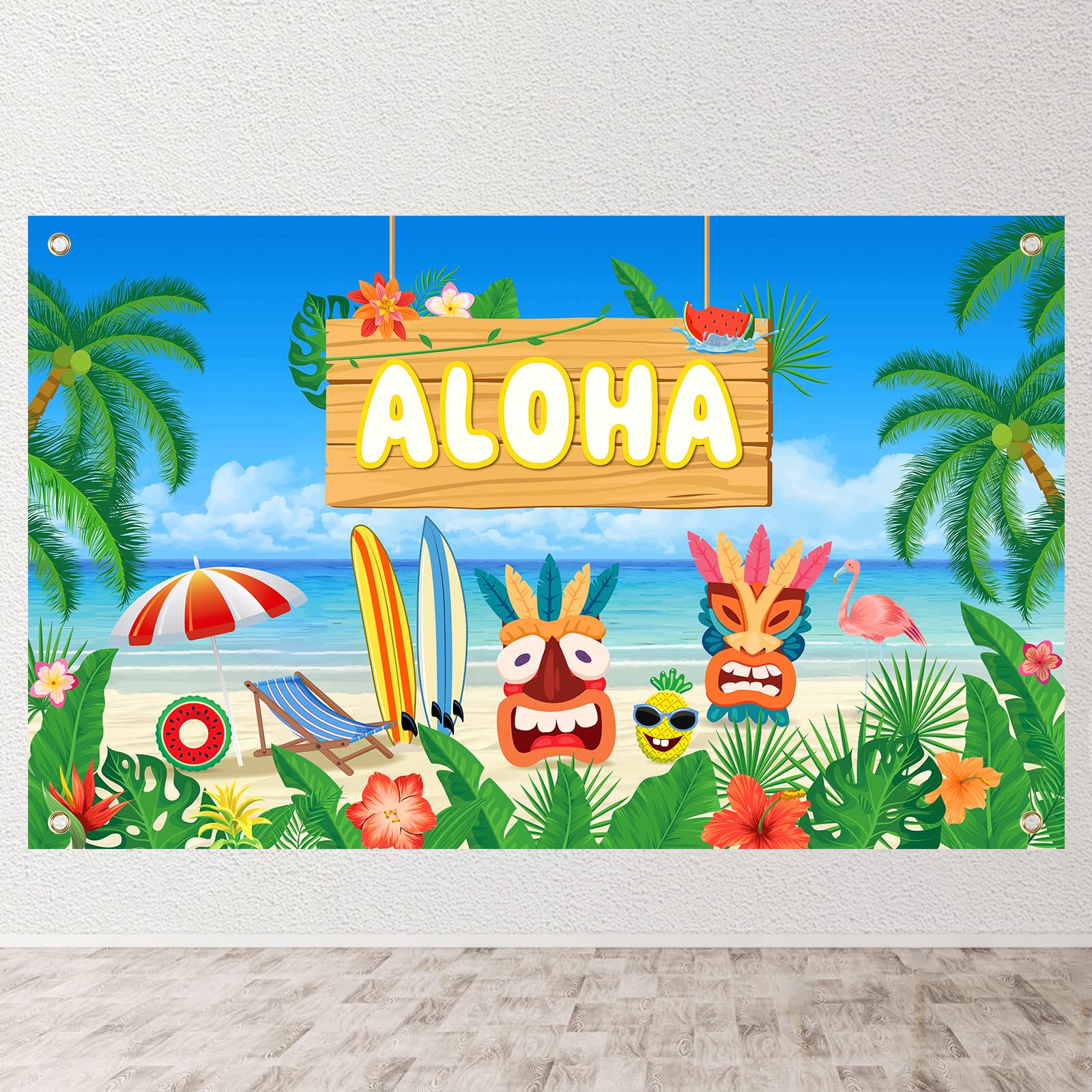 Hawaiian Aloha Party Decorations Backdrop - Lemicin 70 x 43 inch Summer ...