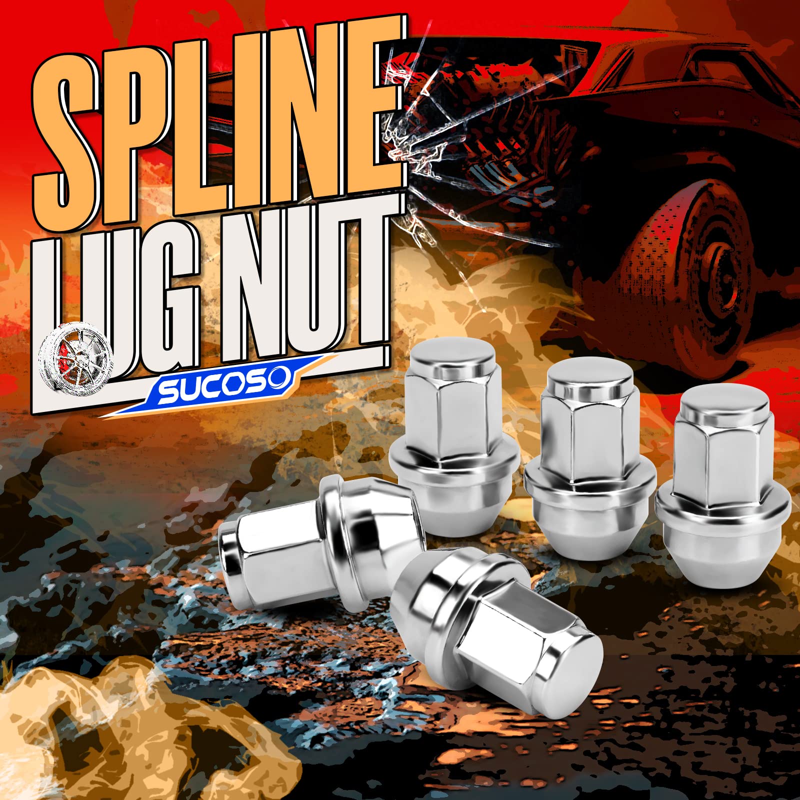 24PCS M14x1.5 Lug Nuts OEM Factory Style One-Piece Large Acorn Seat For ...