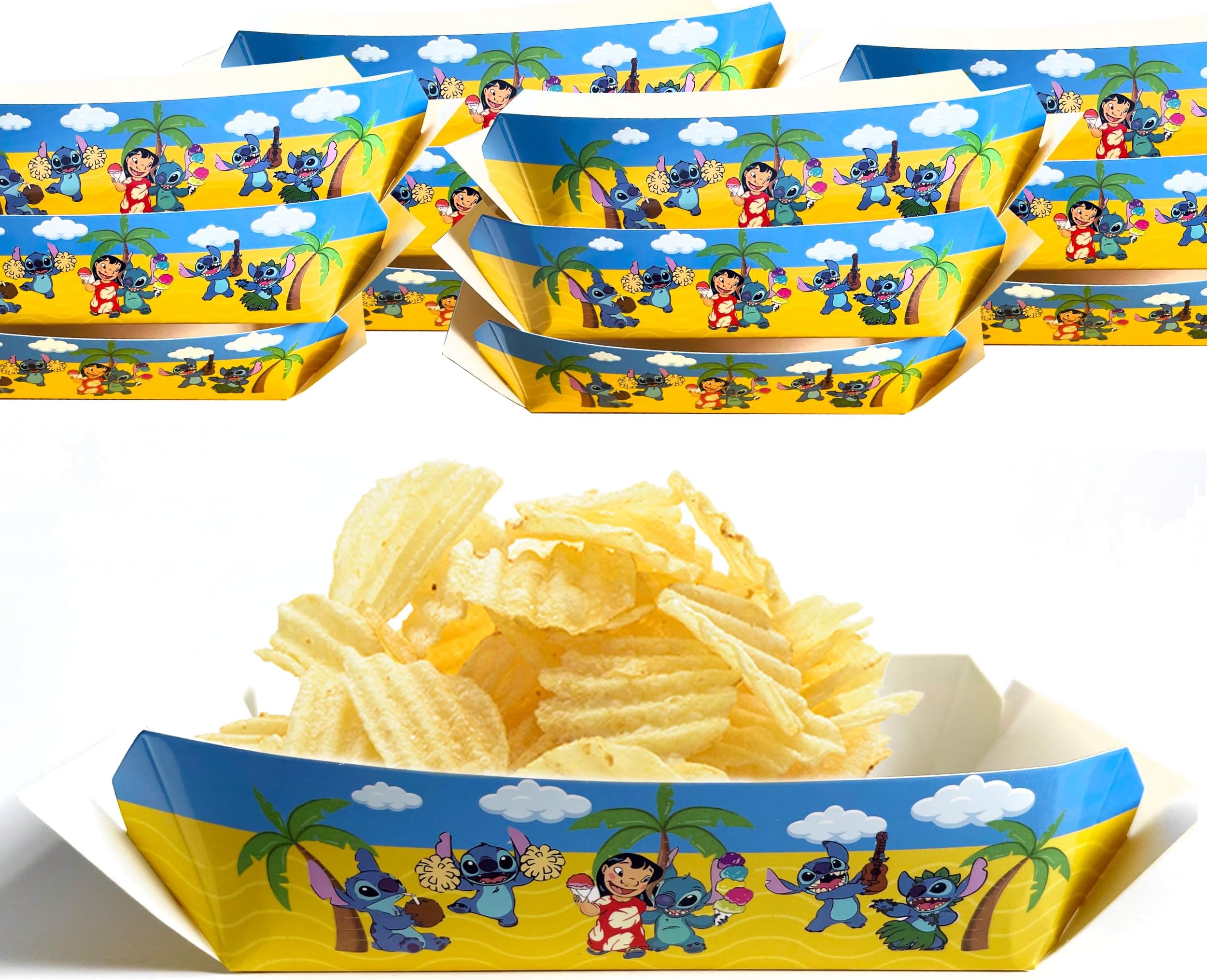 Amazon.com: Yoqipati Christmas Paper Food Trays 24pcs Food Serving Boat ...