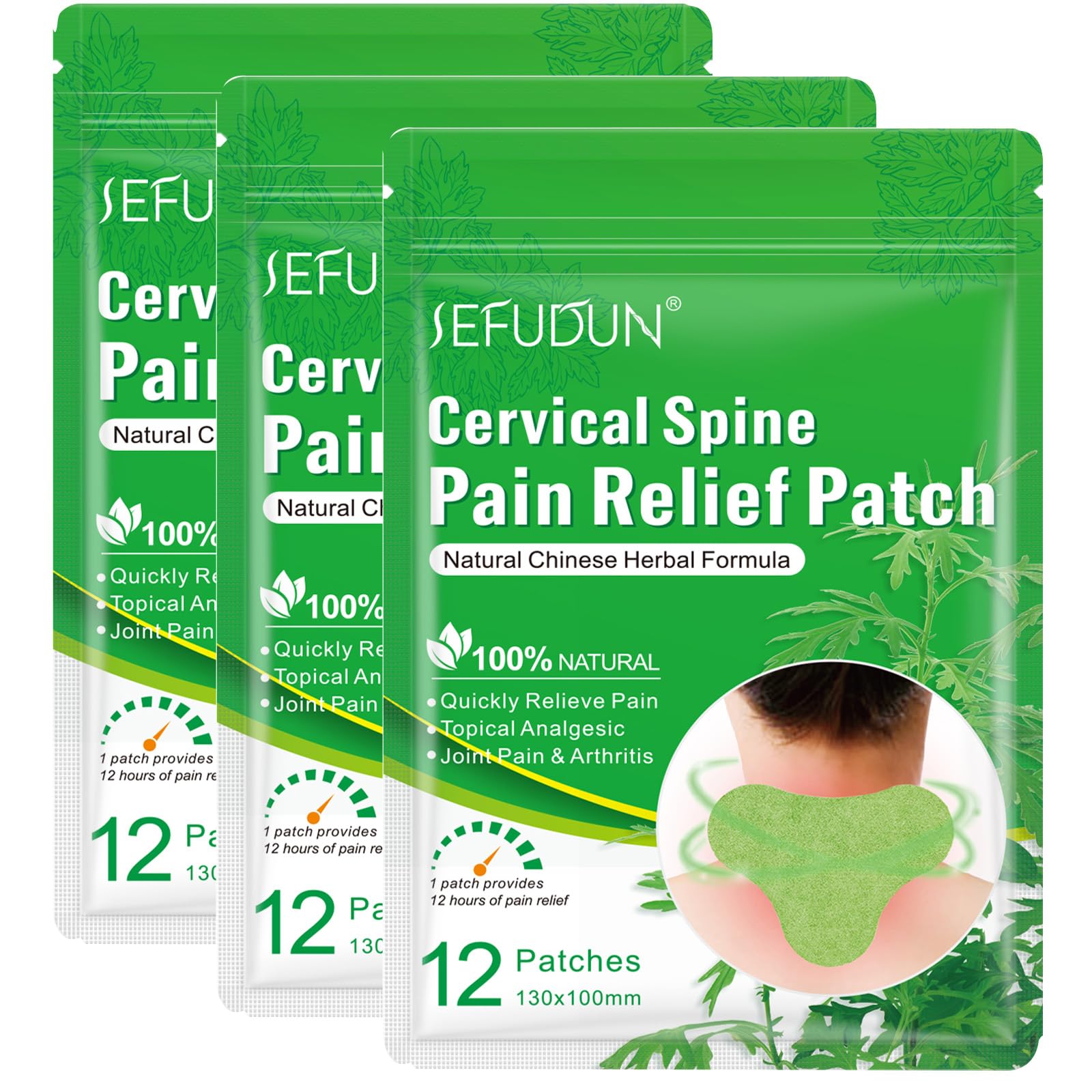 36PCS Heat Patches Neck,Pain Relief Patches in Minutes,Neck Patches for ...