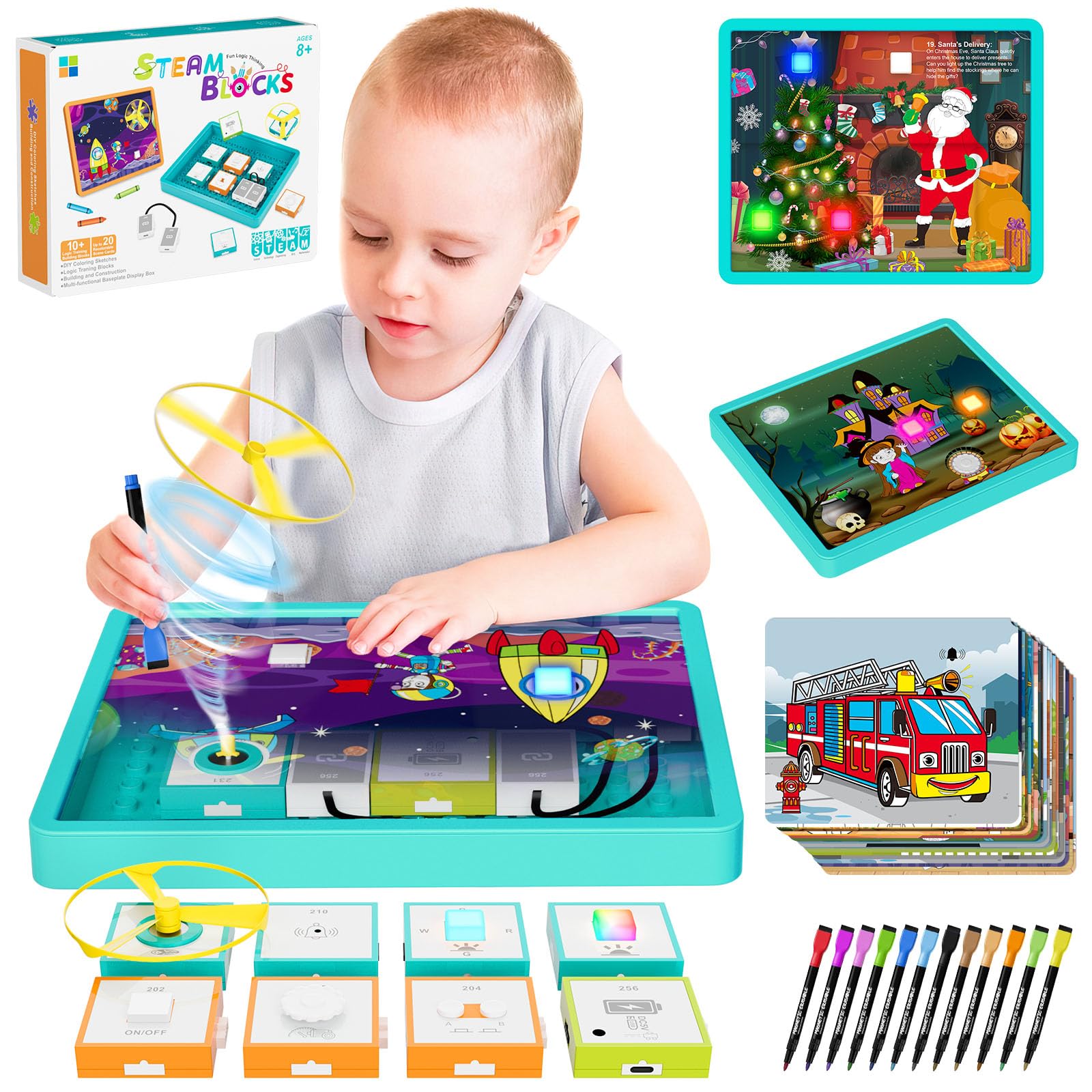 Buy Electronics Exploration Kit, STEM Modularization Circuit Blocks ...