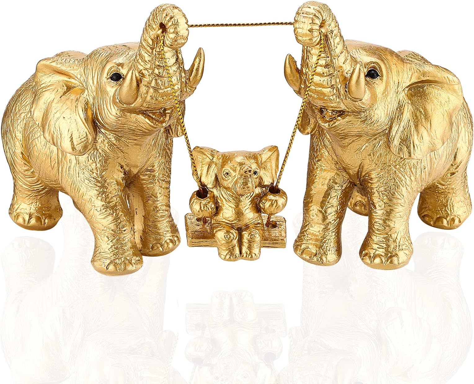 Amazon.com: Elephant Statue For Home Decor.Gold Elephant Decor For ...
