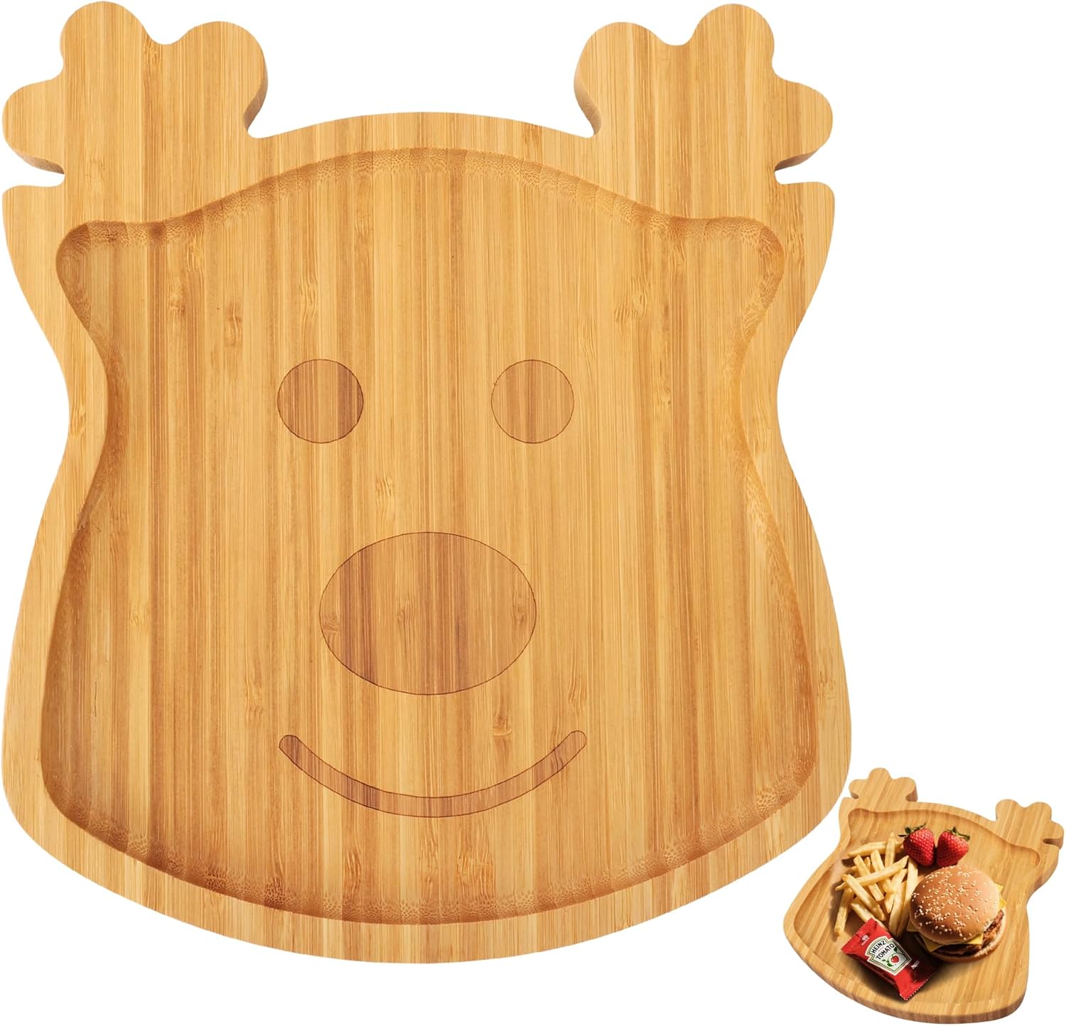 Amazon.com | Christmas Serving Tray, Reindeer Shape Charcuterie Board ...