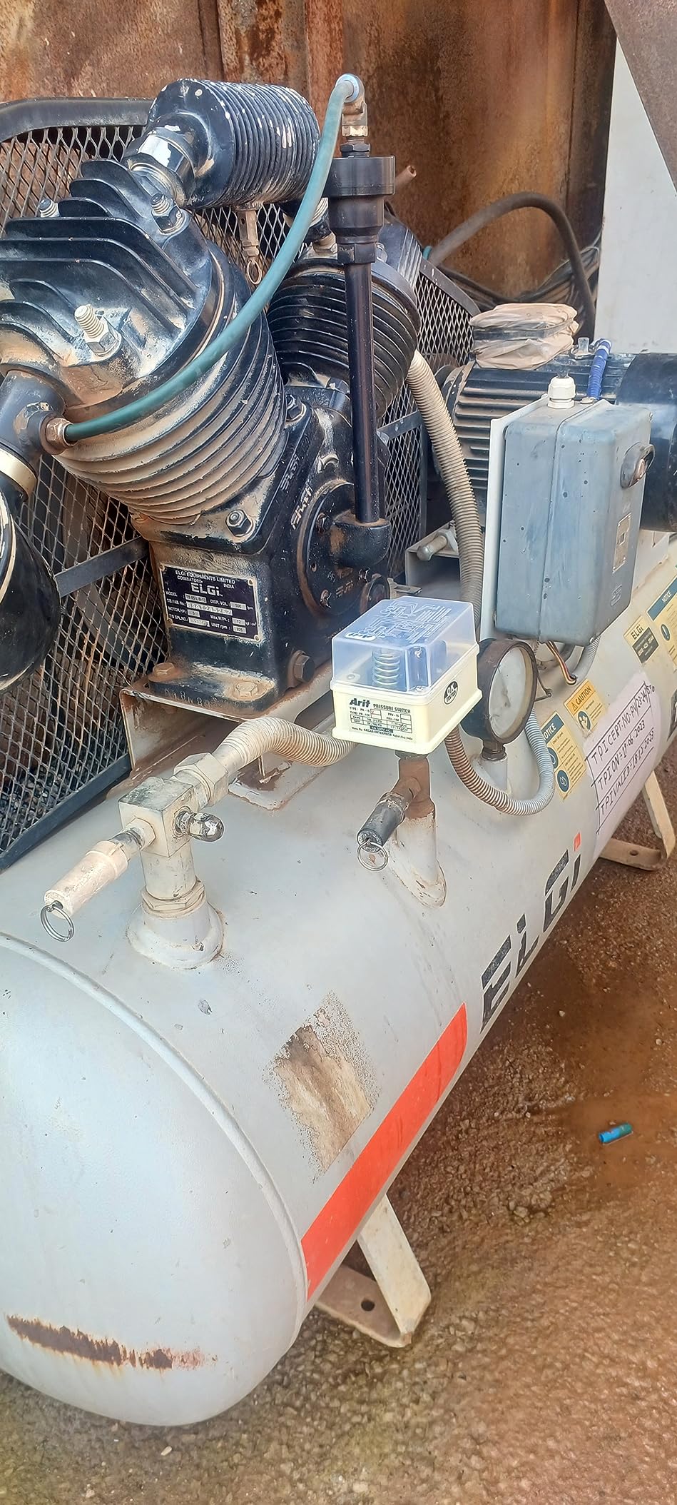 Arit Air Compressor Automatic Pressure Cut-off Switch 100-213 PSI : 9A ...