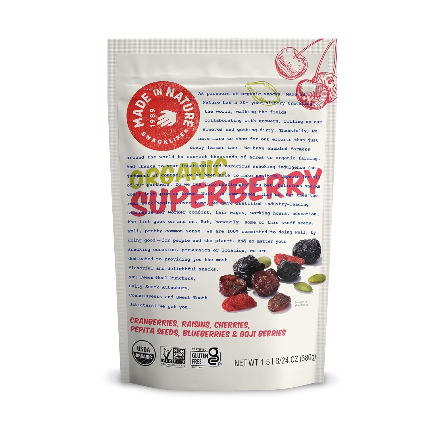 Amazon.com: Made in Nature Organic Superberry Fruit Fusion, 24 Ounce ...