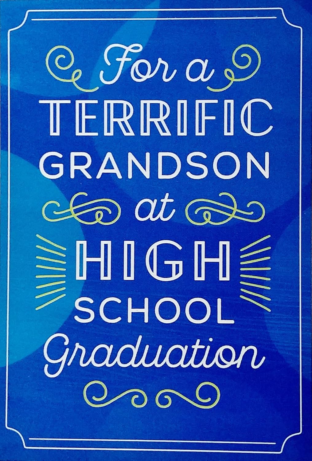 Amazon.com : Greeting Card For A Terrific Grandson At High School ...
