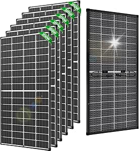 Amazon.com : 1200 Watt Solar Panels Bifacial 200 Watt Solar Panel 6 ...