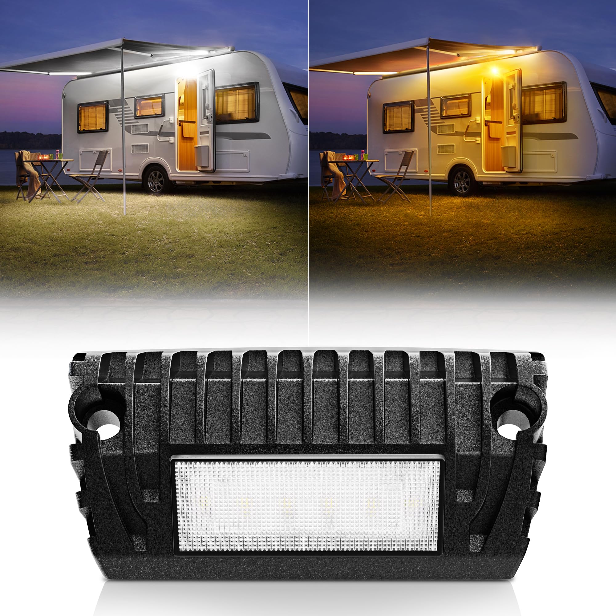 MICTUNING LED RV Porch Light - Aluminum Exterior Utility Light Led ...