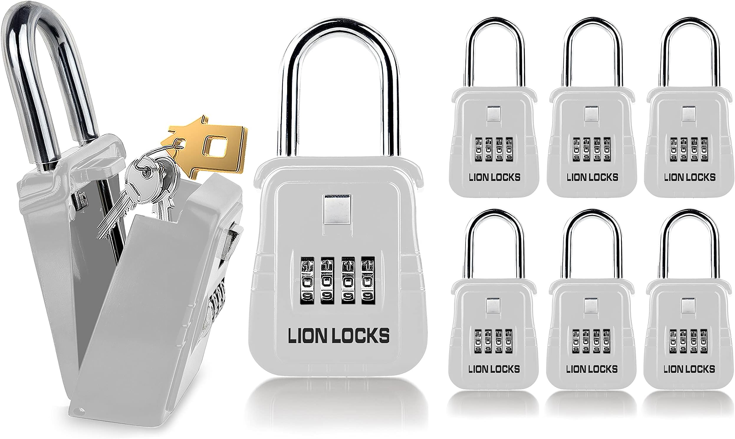 Amazon.com: Lion Locks Key Lock Box, 12 Pack Lock Box for Keys with ...