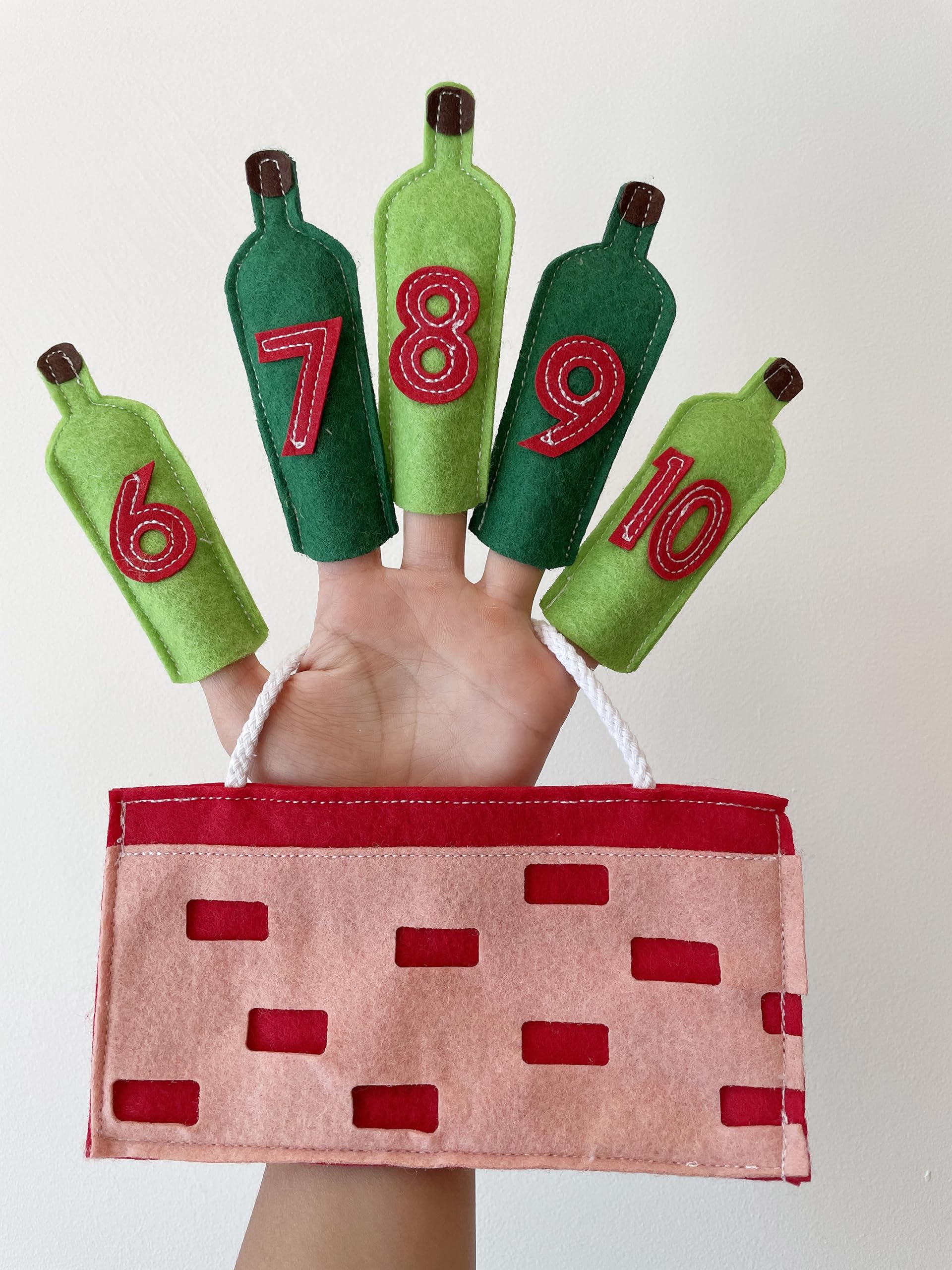 10 Green Bottle Nursery Rhyme Finger Puppet – BigaMart