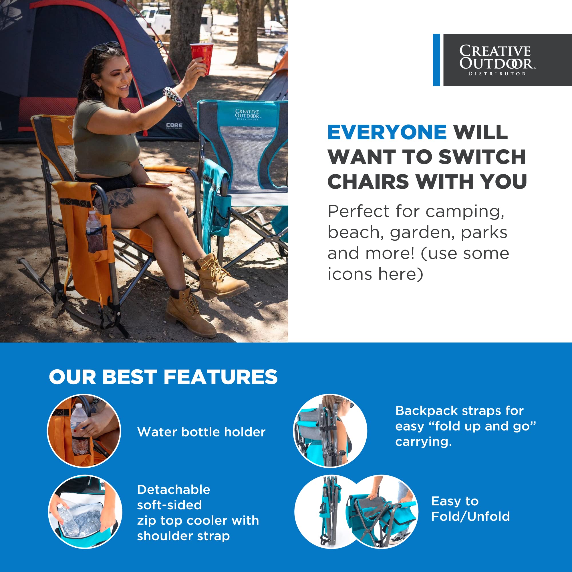 Snapklik.com : Creative Outdoor Collapsible Folding Rocking Director ...