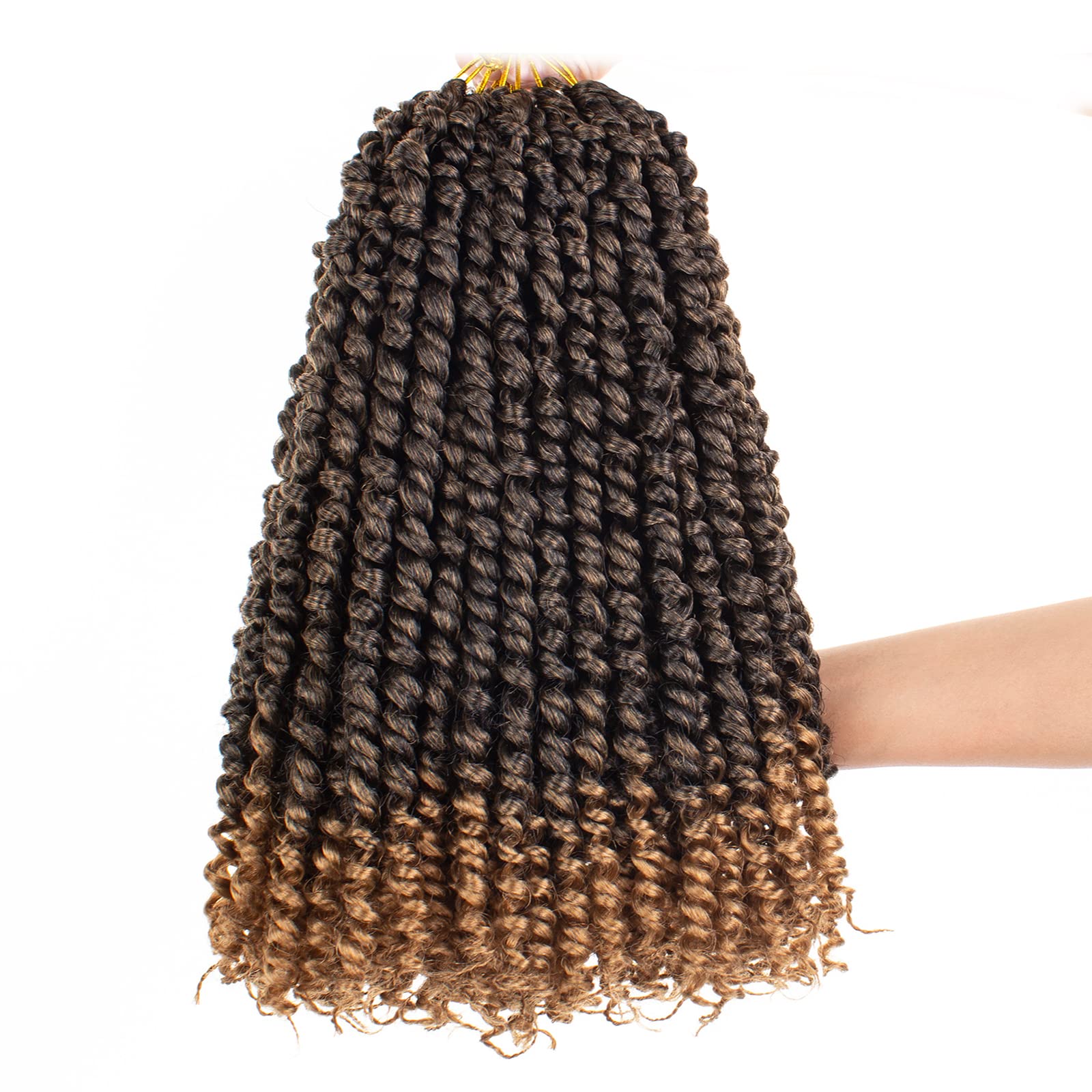Snapklik.com : 12 Inch Passion Twist Hair 8 Packs Ombre Blonde Pre ...