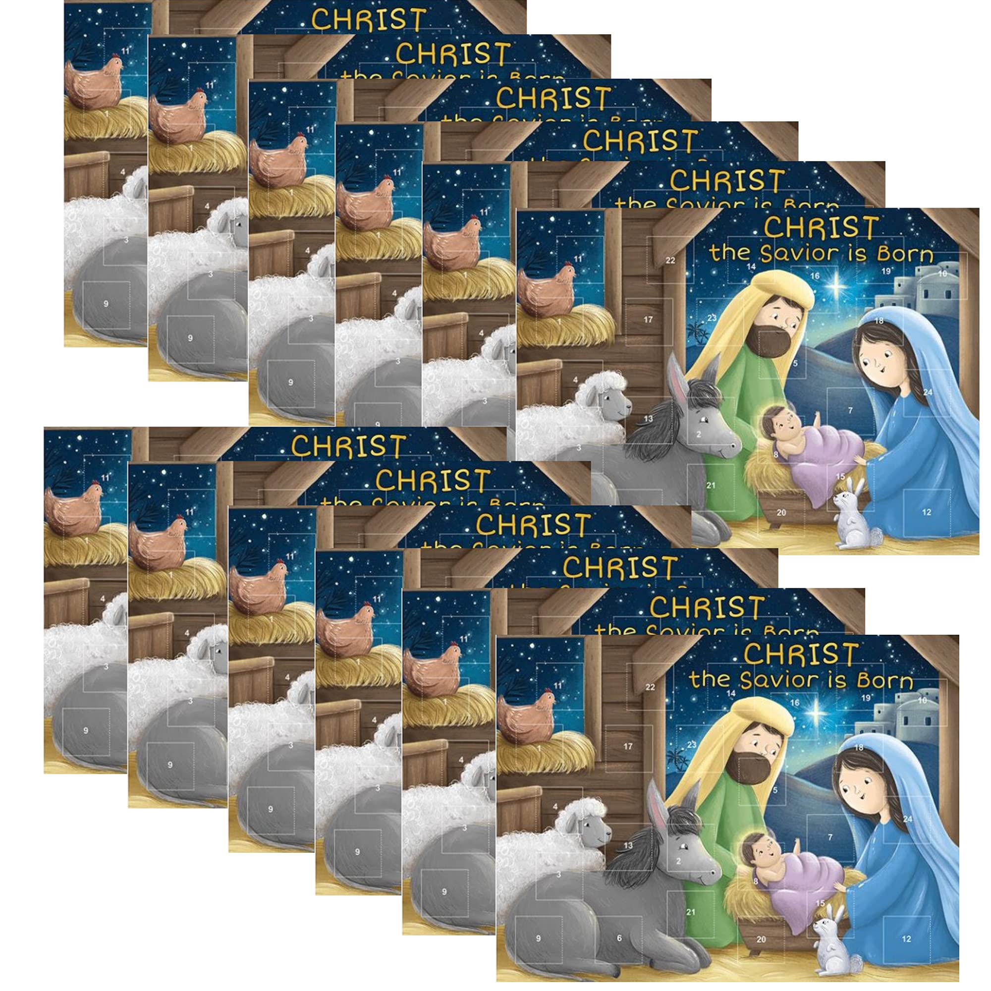 Buy Needzo Bulk Jumbo Nativity Advent s, Jesus is Born Countdown to ...