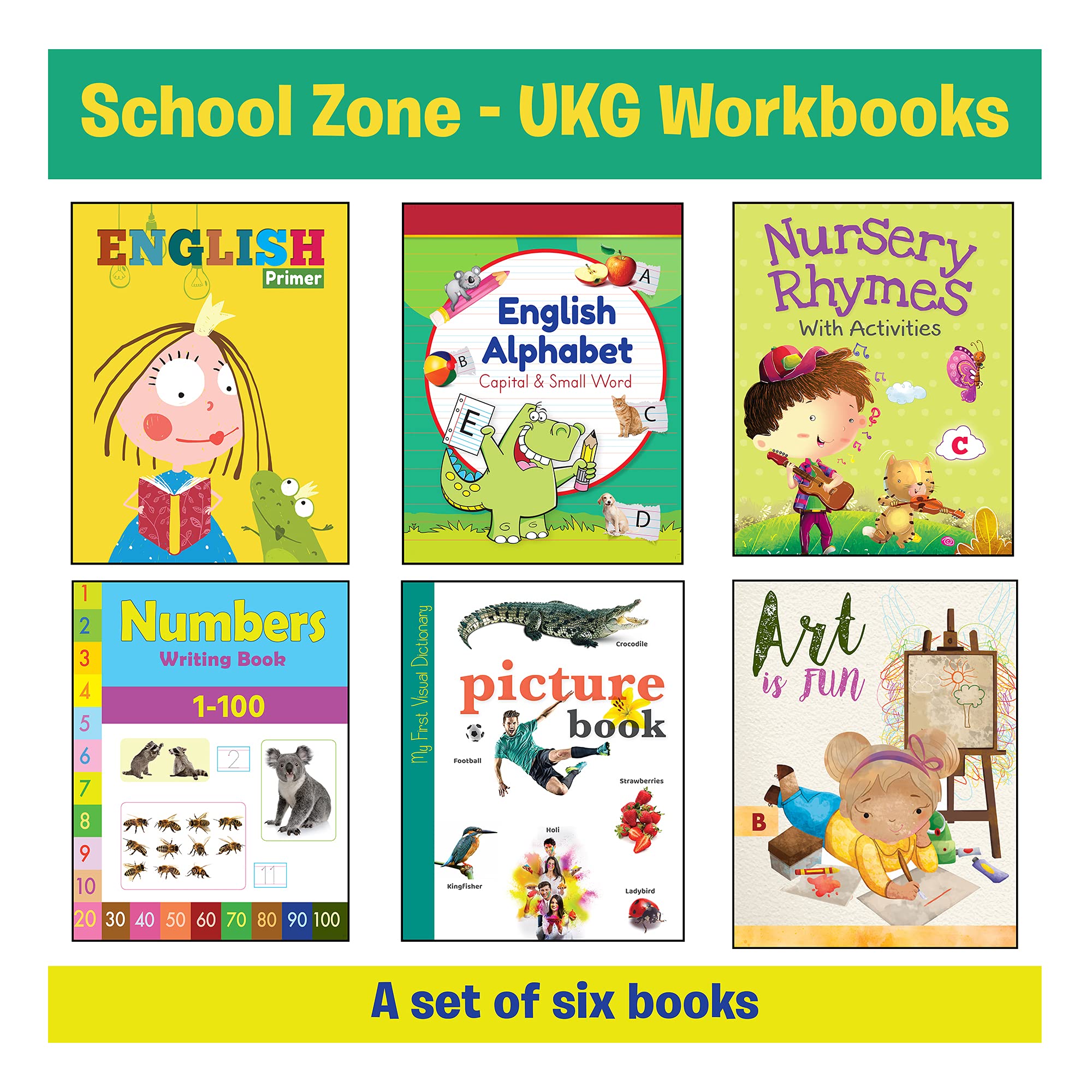 Buy School Zone - Workbooks | Ages 3 To 6 | Numbers, Letters & Words ...
