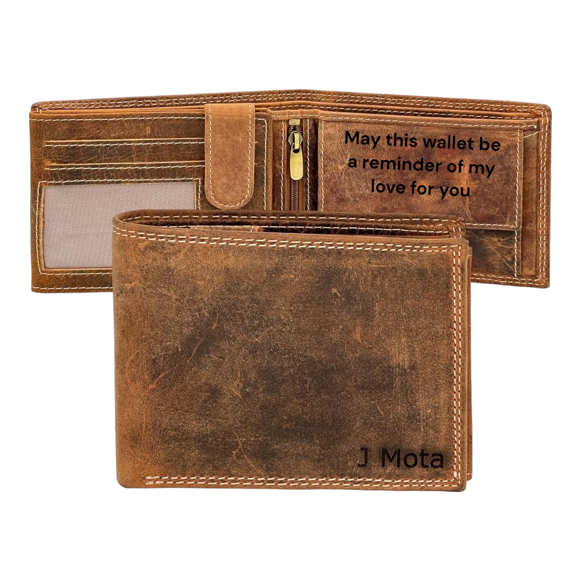 Amazon.com: STARHIDE Personalized Custom Engraved Wallets Men's RFID ...