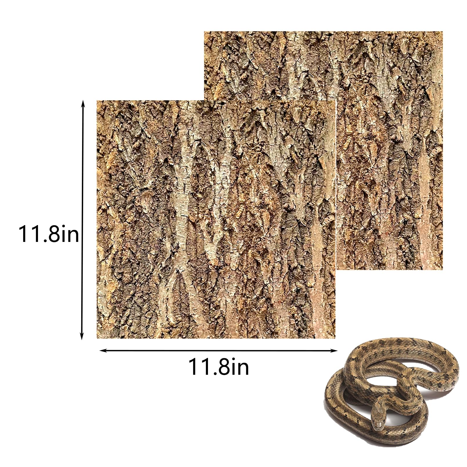 Zilla Pet Reptile Bark Bends Terrarium Decor, Medium,brown BNOSDM 4pcs ...
