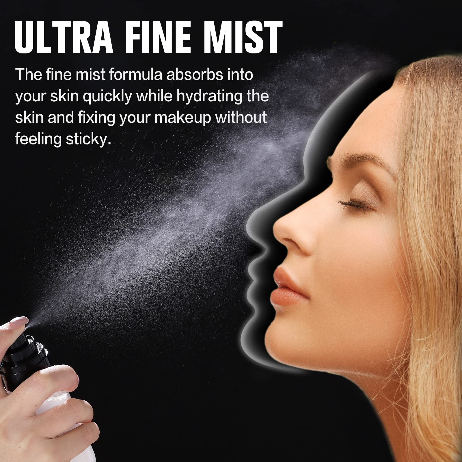 Snapklik.com : Dewy Makeup Setting Spray Shimmer Glow Finish Hydrating ...