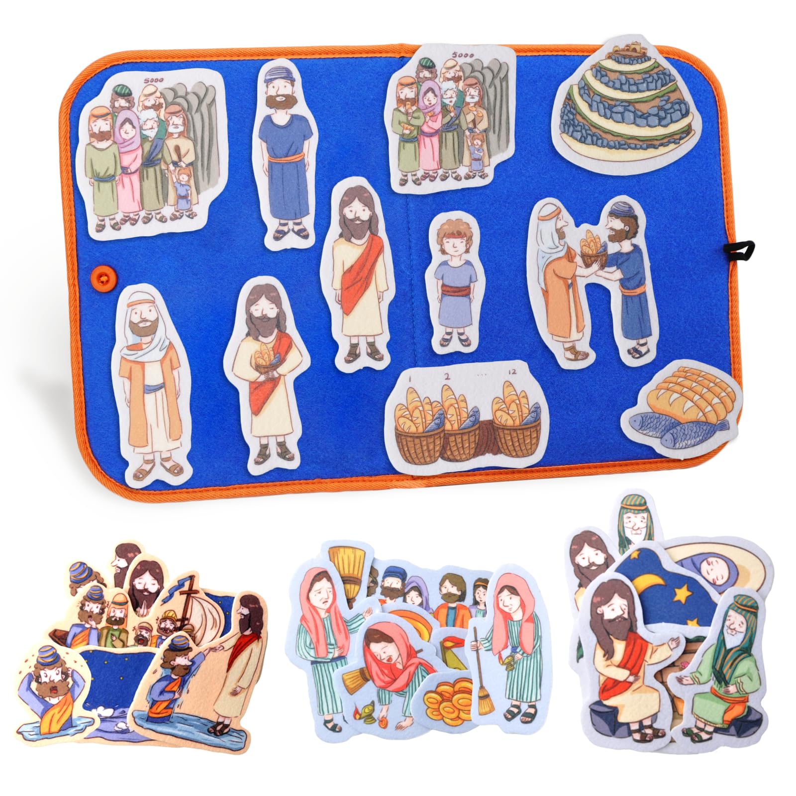 Snapklik.com : Felt/Flannel Board Story Set Of 4, PRECUT Felt Pieces ...