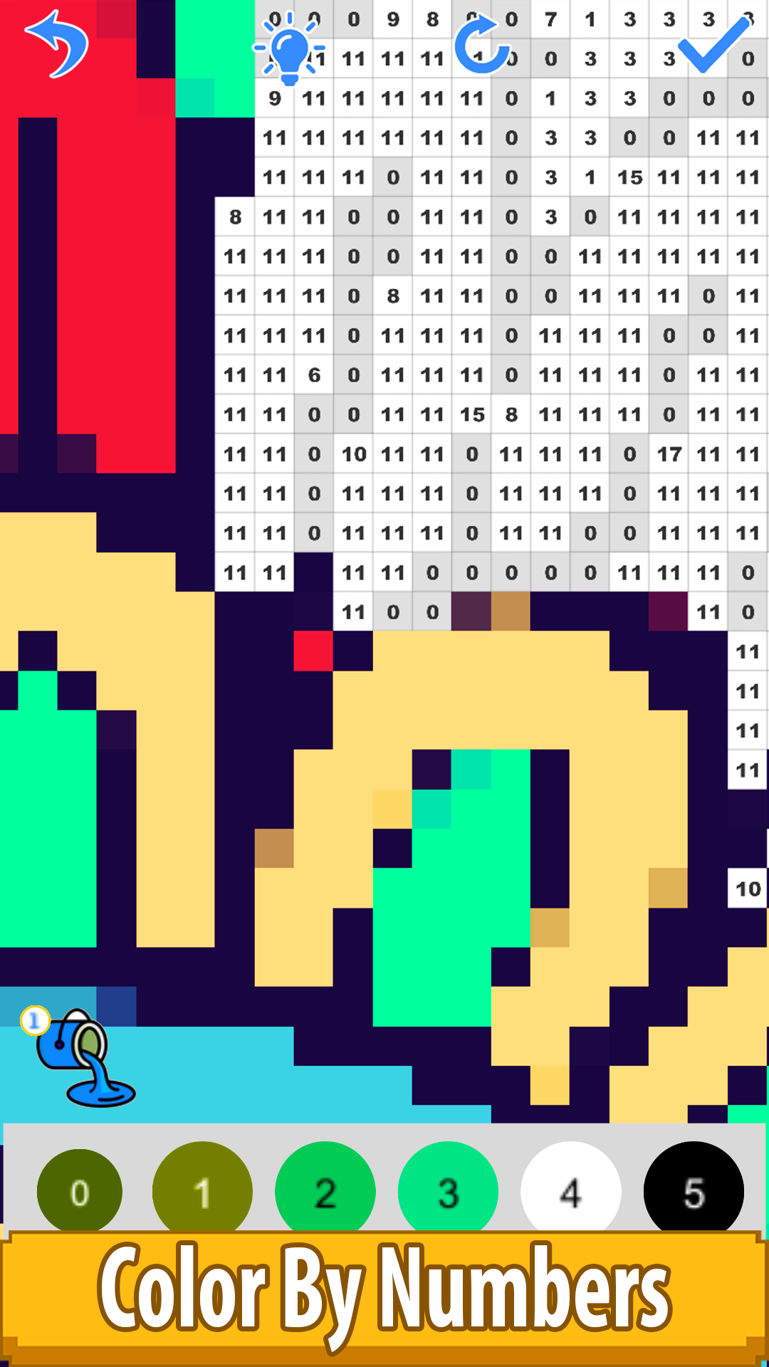 Mandala Pixel Art - Paint by Number, Sandbox Coloring Book Pages:Amazon ...